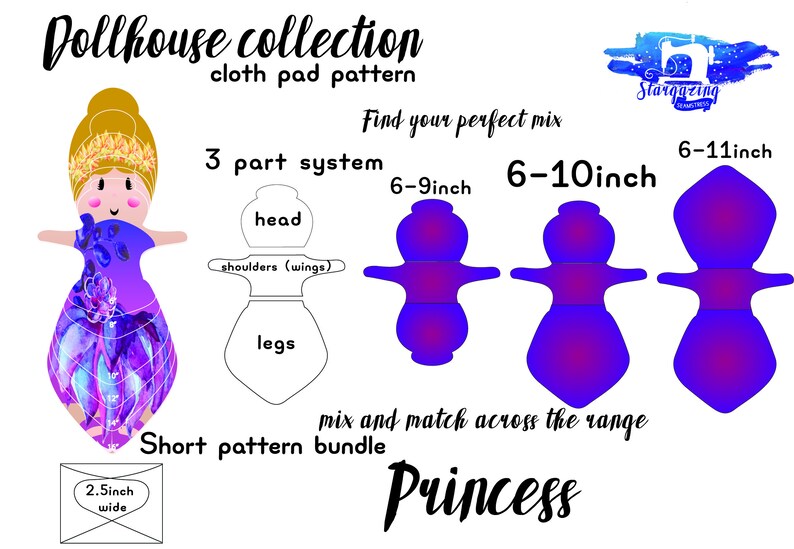 Cloth Pad Pattern PDF Pattern for Cloth Pad Short Bundle - Etsy