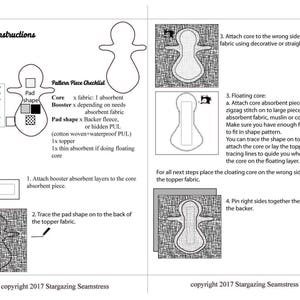 Cloth Pad Pattern, PDF Pattern for Cloth Pad, 14inch Cersei, Cloth ...