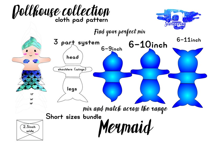 Cloth Pad Pattern PDF Pattern for Cloth Pad Short Bundle - Etsy