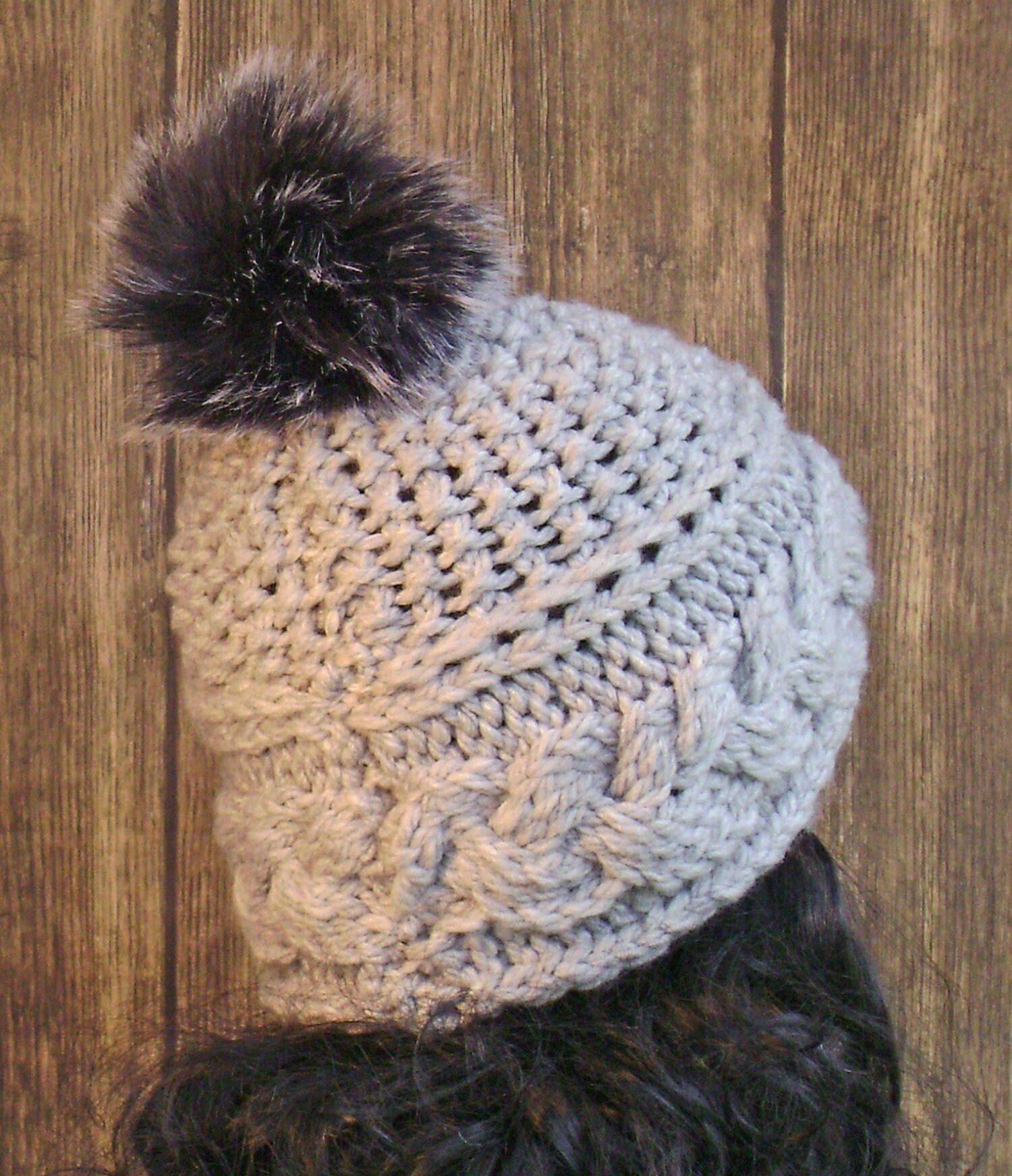 Plaits & Purls Hat, Hand Knit With Super Bulky Yarn, Women's, Teens ...