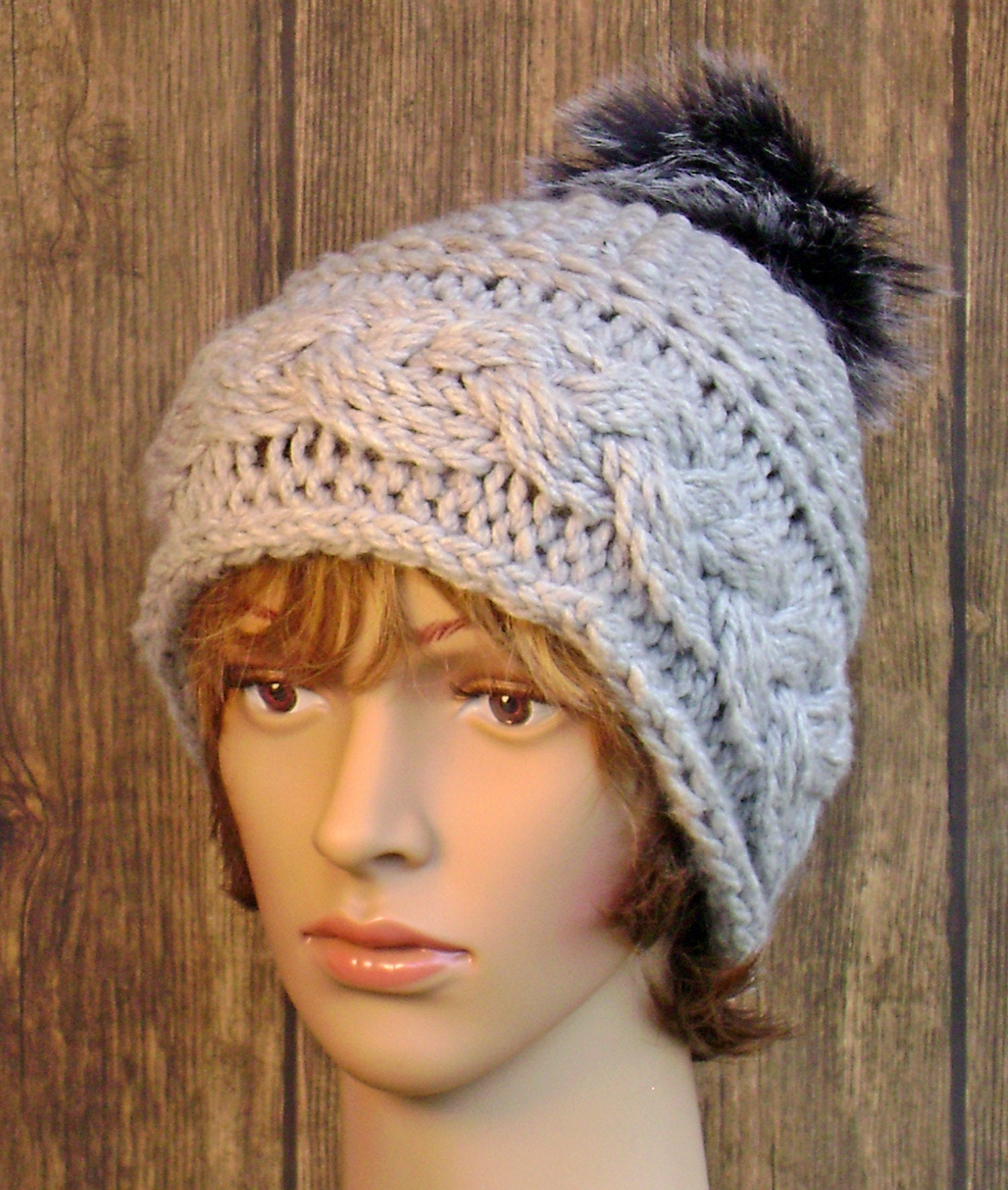 Plaits & Purls Hat, Hand Knit With Super Bulky Yarn, Women's, Teens ...