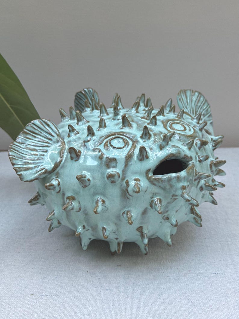 Puffer Fish XL: South Shore Collection - Handmade Ceramic Sculpture ...
