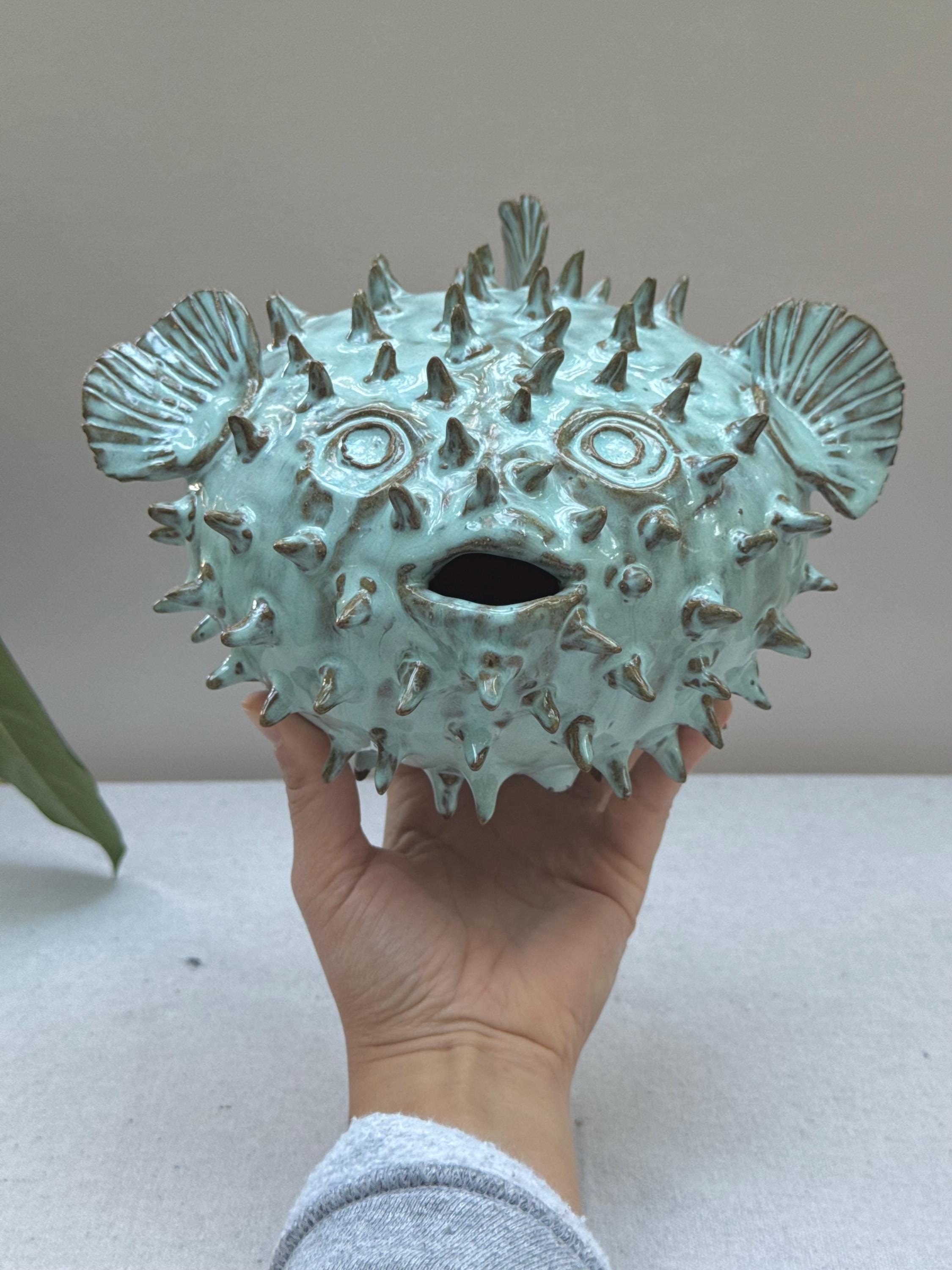 Puffer Fish XL: South Shore Collection - Handmade Ceramic Sculpture ...