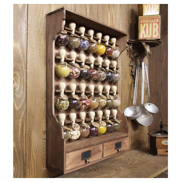 Wall Spice Rack - Etsy
