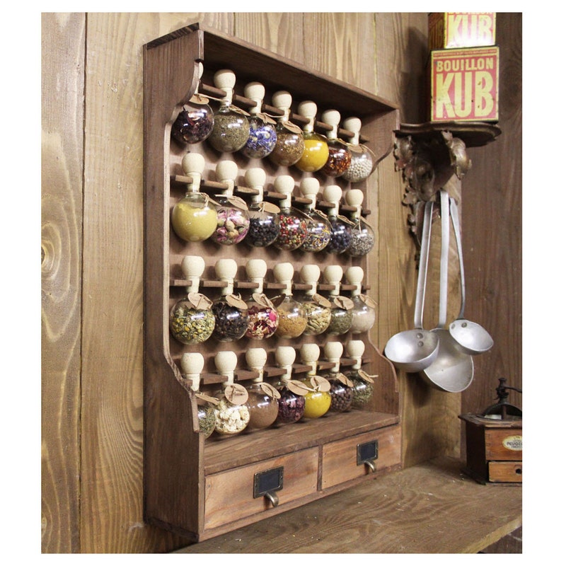 Wall Spice Rack - Etsy