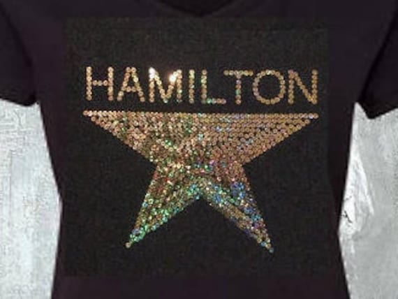 Hamilton The Musical Star Sequins Shirts Plus Sizes | Etsy