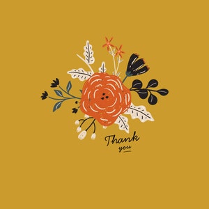 Digital Flowers Clipart PNG Hand Drawn Floral Illustration, Botanical ...