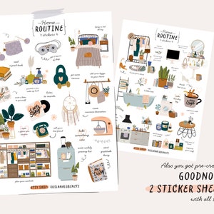 Everyday Chores Digital PNG Clipart Set for Home Routine, Interior ...