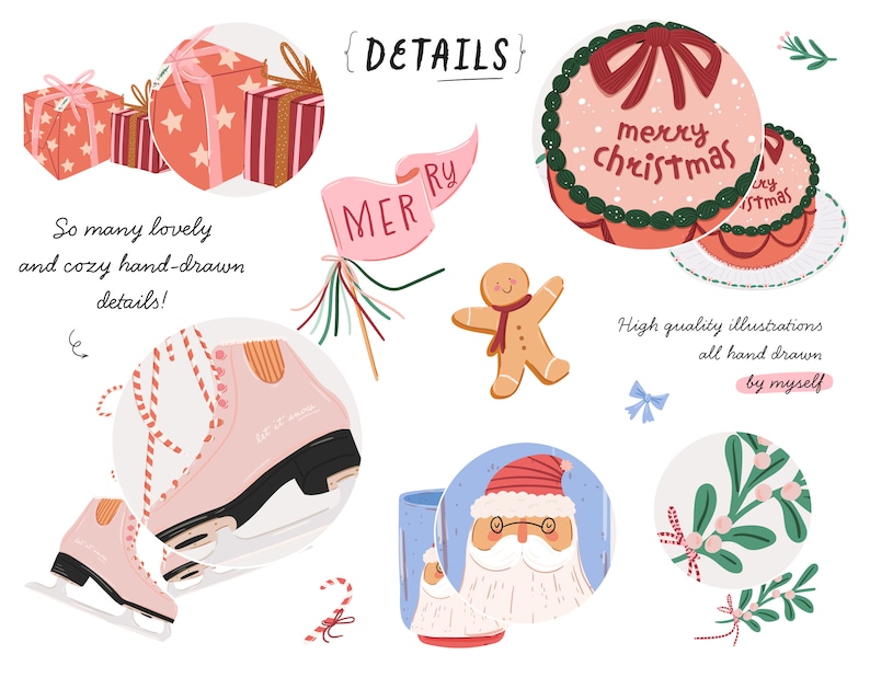 Winter Clipart Holiday Christmas Clip Art Christmas Tree Illustration ...