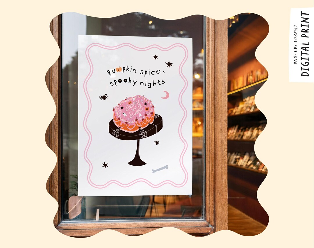 Pastel Halloween Clipart: Halloween Cake Clip Art, Cute Spooky Kawaii ...