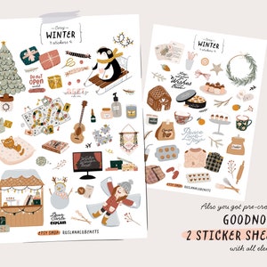 Festive Winter Holiday Clipart Christmas Bucket List Winter Chores ...