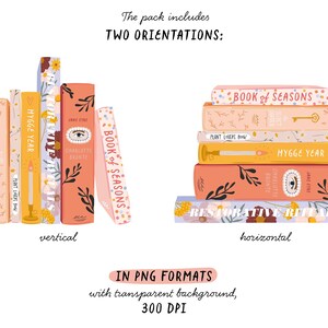 Books Clipart. Fall Cozy Clipart. Autumn Book Girl. Book Lovers Digital ...