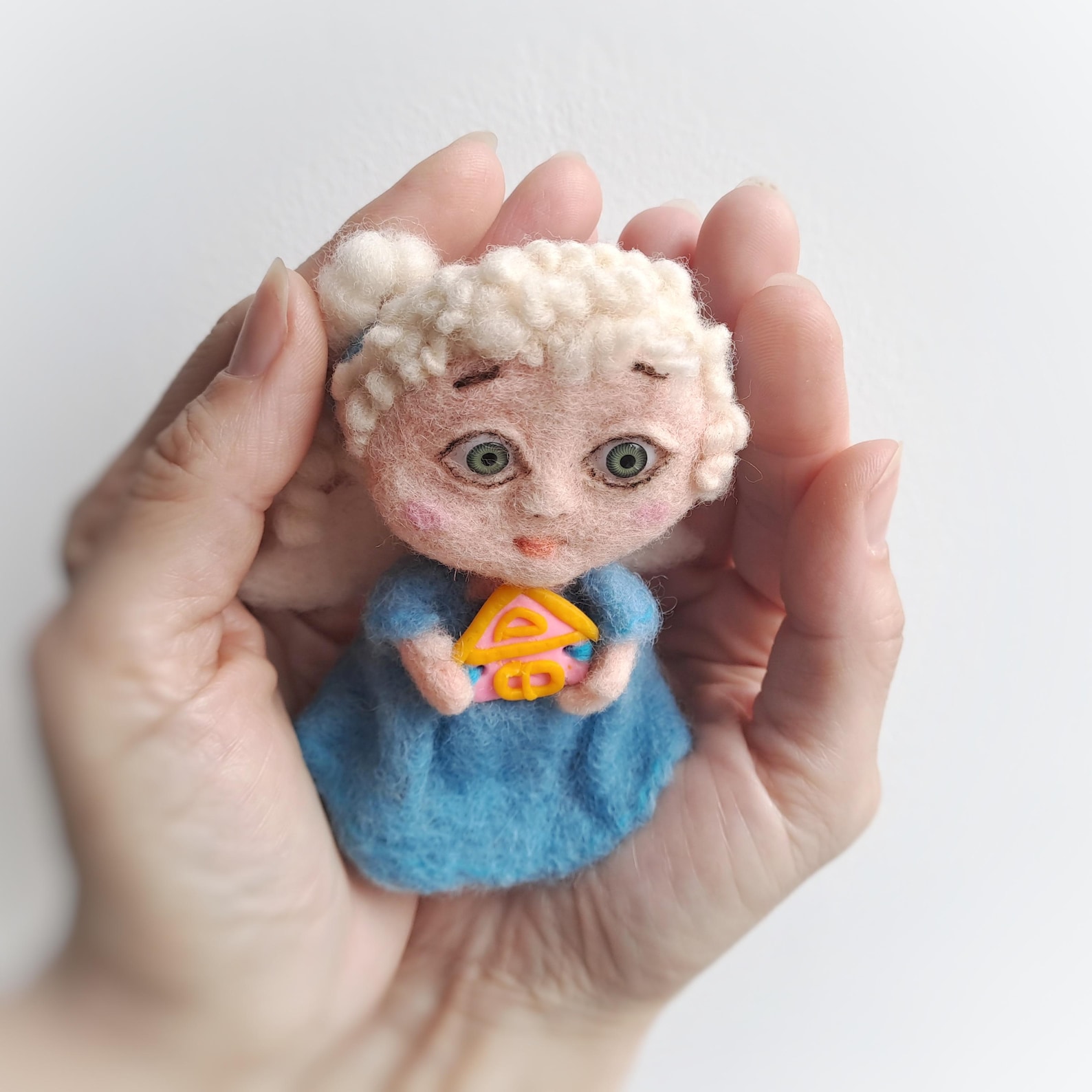 Cute Angel Figure, OOAK Angel, Needle Felted Angel, Angel Ornament ...