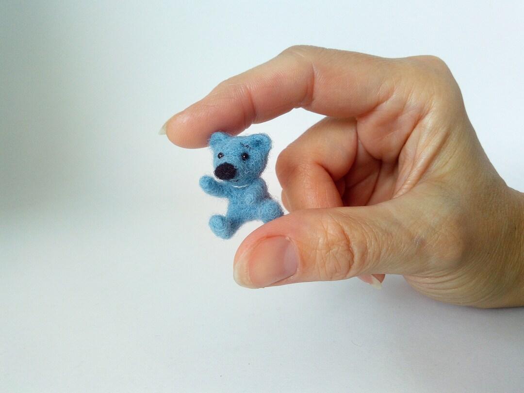 1 Inch Mini Teddy Bear, Dollhouse Decor, Miniature Teddy, Tiny Teddy ...