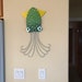 Wooden Squid Wall Art Painted Wood and Metal Squid. Coastal - Etsy