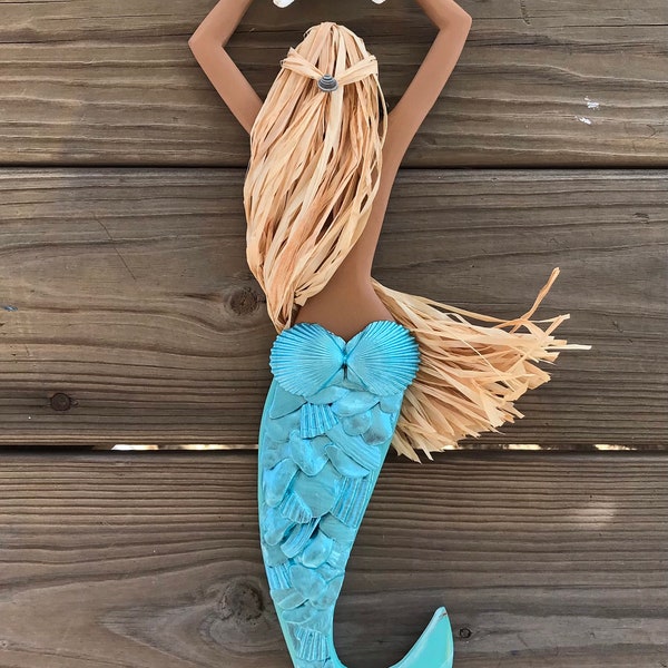 Large Wooden Mermaid - Etsy