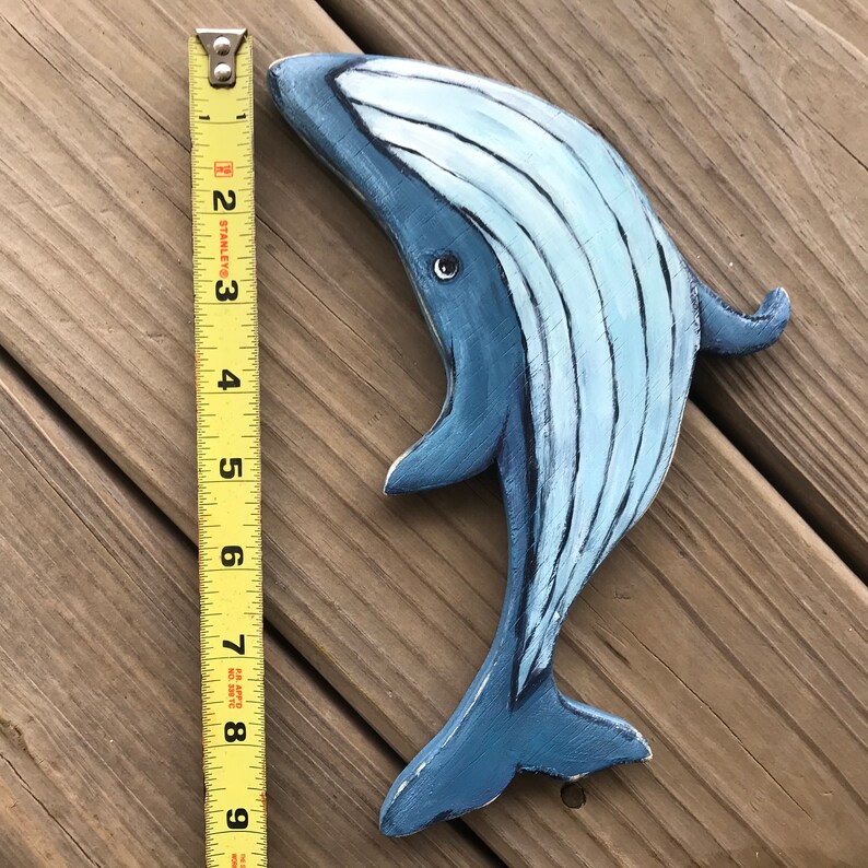 Whale Wall Art Wooden Whale Hanging Nursery Art Rustic Art | Etsy