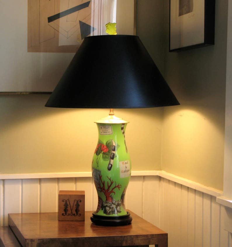 Decoupage Lamp - Etsy