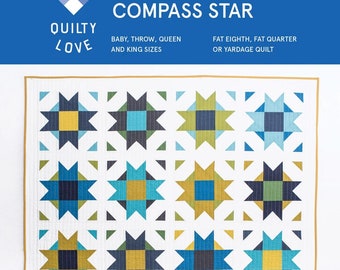 Lucky Log Cabin Quilt Pattern, Quilty Love, Emily Dennis, 137 - Etsy