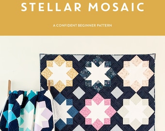 Stellar Mosaic Quilt Pattern by Cotton and Joy - Etsy