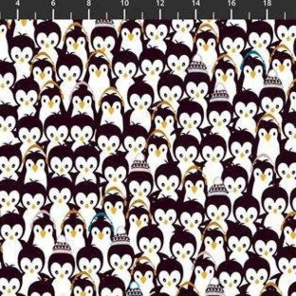 Penguin Fabric - Etsy
