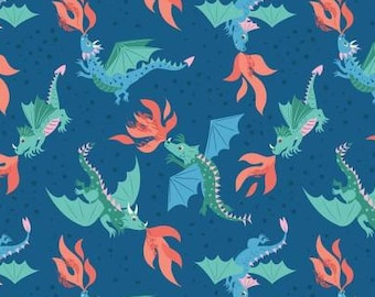 Dragon fabric | Etsy
