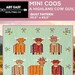 Mini Coos a Highland Cow Quilt Pattern, Art East Quilting Co, AEMC1123 ...