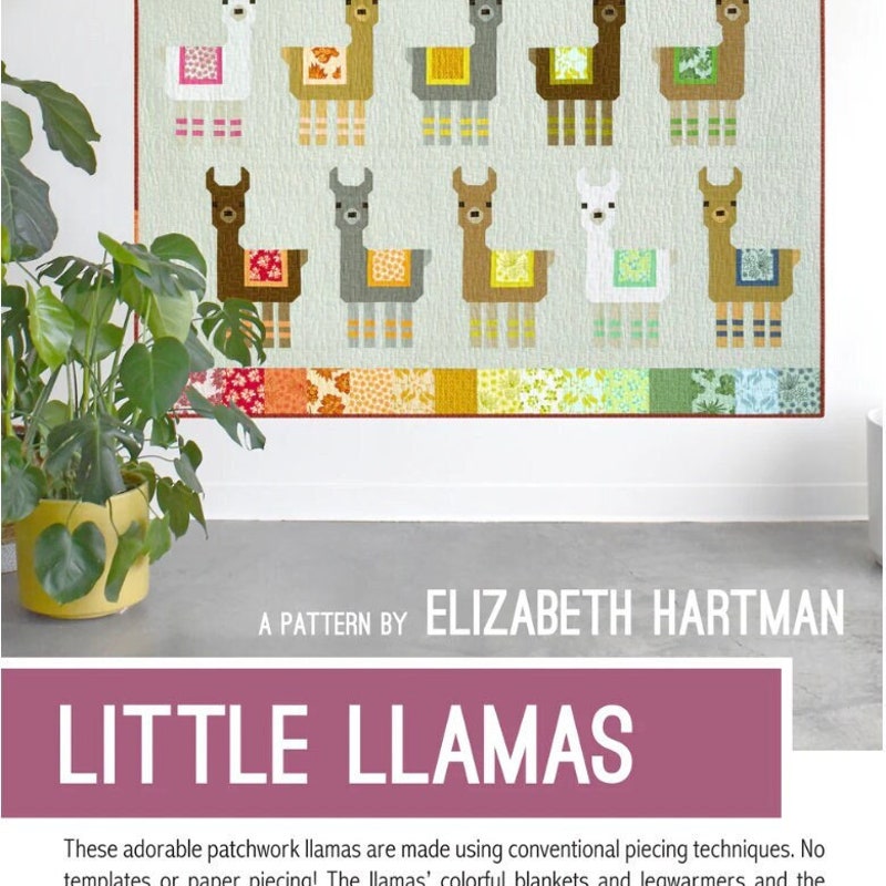 Llama Quilt Pattern - Etsy