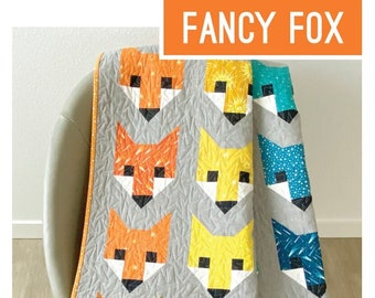 Fancy Fox Quilt PATTERN by Elizabeth Hartman 3 Sizes: - Etsy