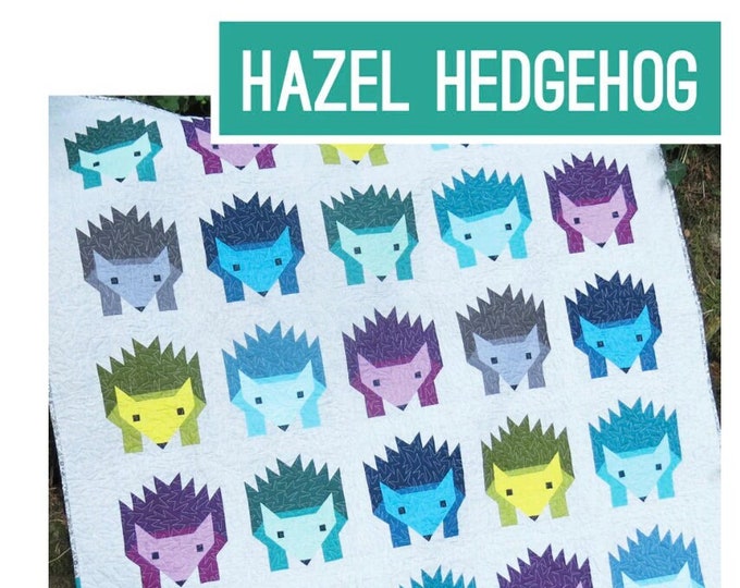 Hazel Hedgehog Quilt Pattern by Elizabeth Hartman - Etsy