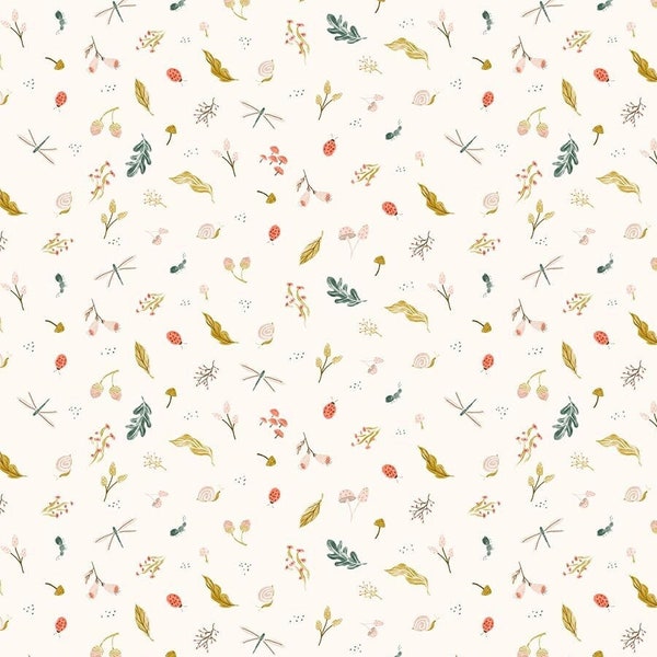 Bramble White Fabric - Etsy