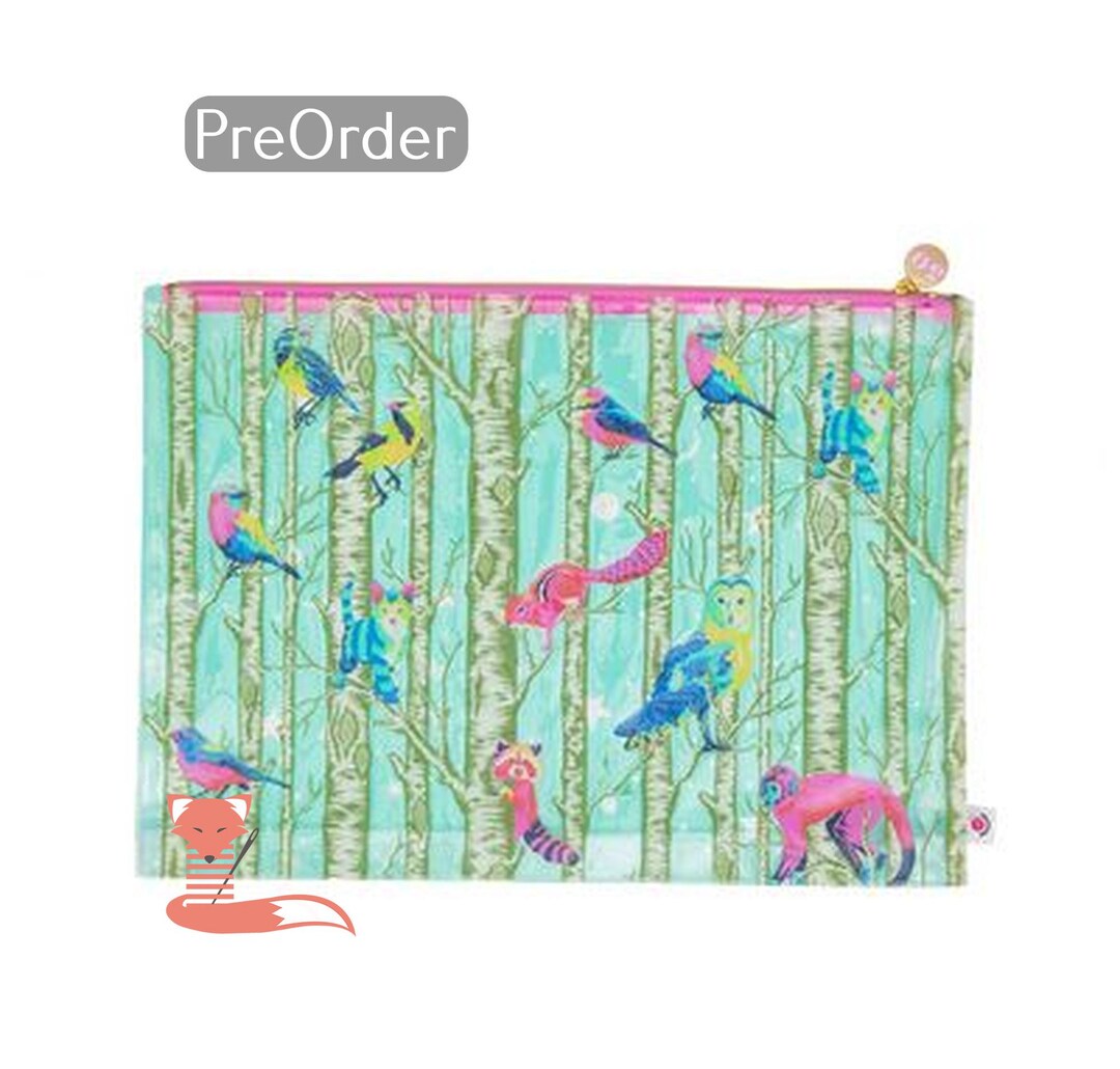 Preorder - Tula Pink Family Tree Large Project Bag, Full Moon Forest II ...