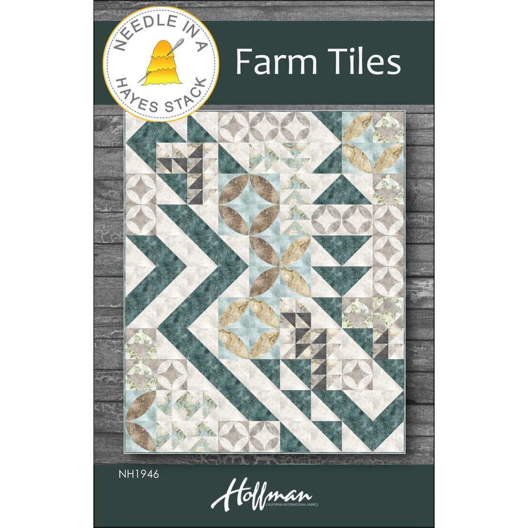 Farm Tiles Quilt Pattern, Needle in a Hayes Stack, Hoffman, NH1956 - Etsy