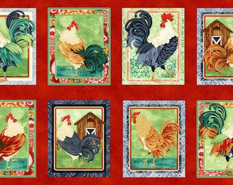 Rooster Blocks - Etsy