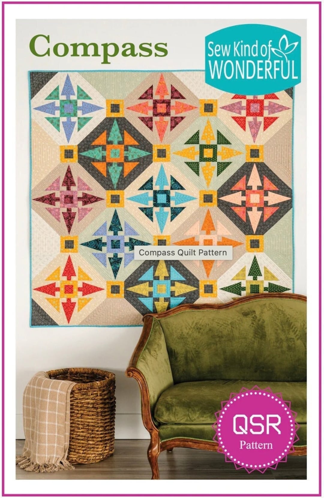 Compass Quilt Pattern, Digital PDF Pattern, Sew Kind of Wonderful - Etsy