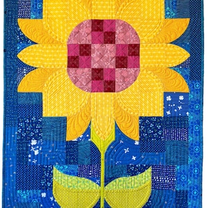 Posh Sunflower Quilt Pattern, Digital PDF Pattern, Sew Kind of ...