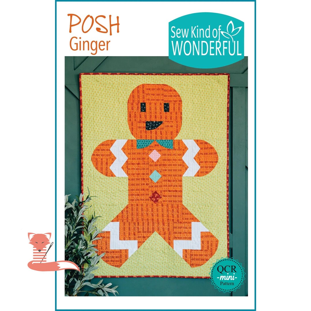 Posh Ginger Quilt Pattern, Digital PDF Pattern, Sew Kind of Wonderful ...