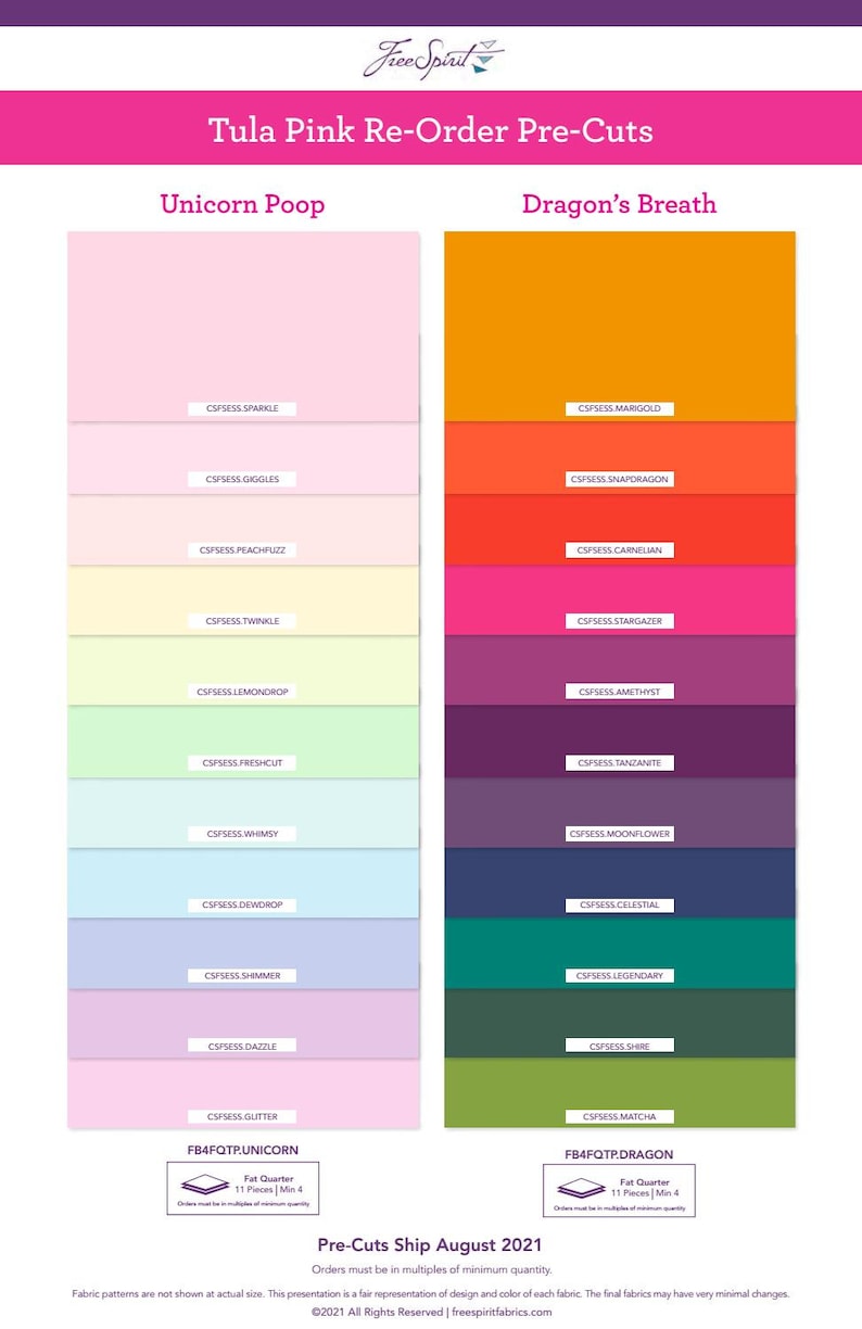 Matcha Solid Fabric Unicorn Poop Tula Pink Solids Solid | Etsy