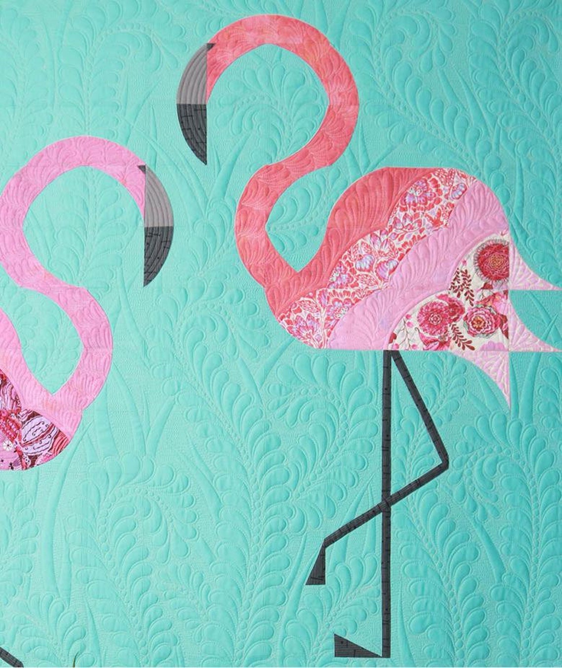 Mod Flamingos Quilt Pattern, Digital PDF Pattern, Sew Kind of Wonderful ...