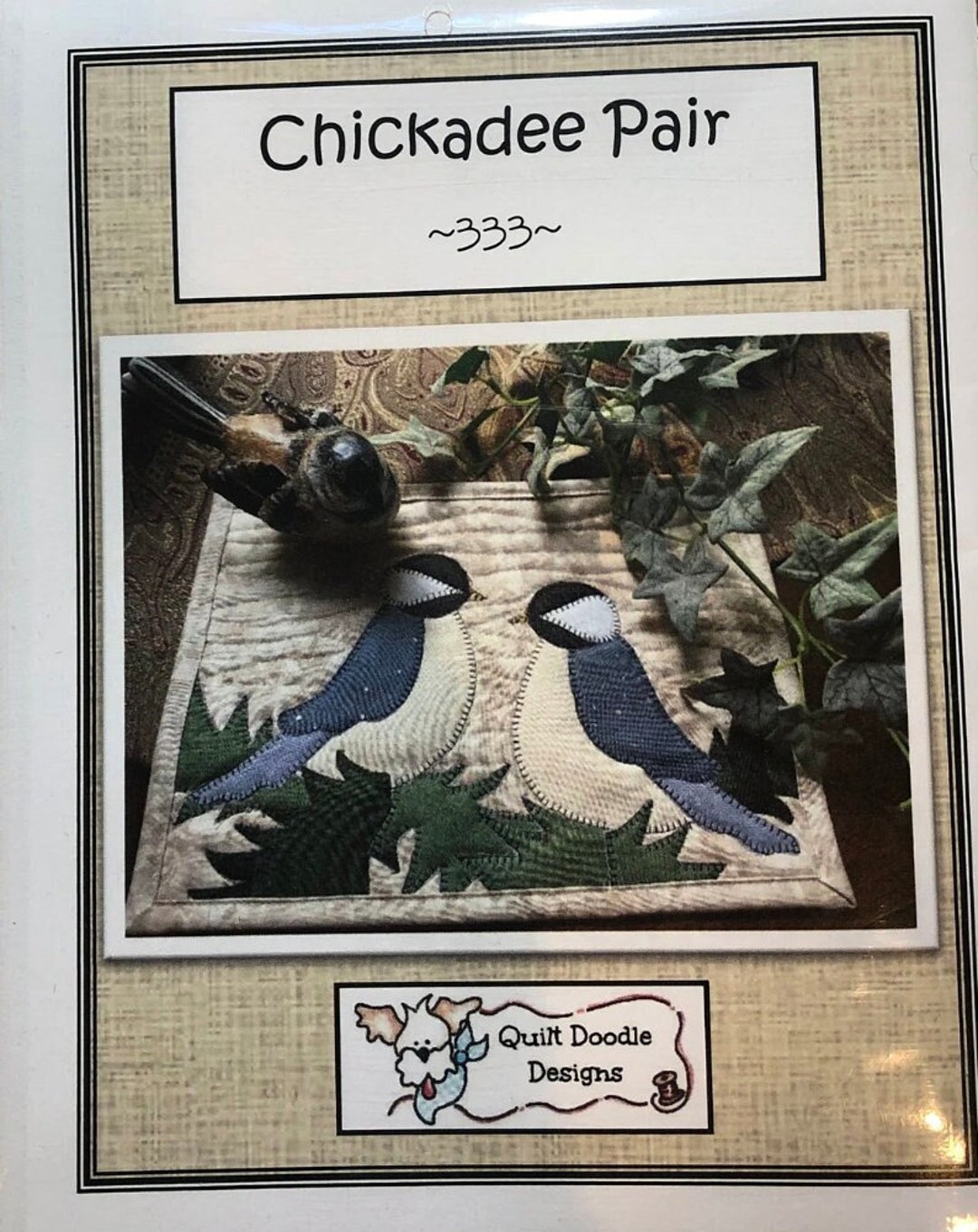 Chickadee Pair Pattern, Quilt Doodle Designs, #333 - Etsy