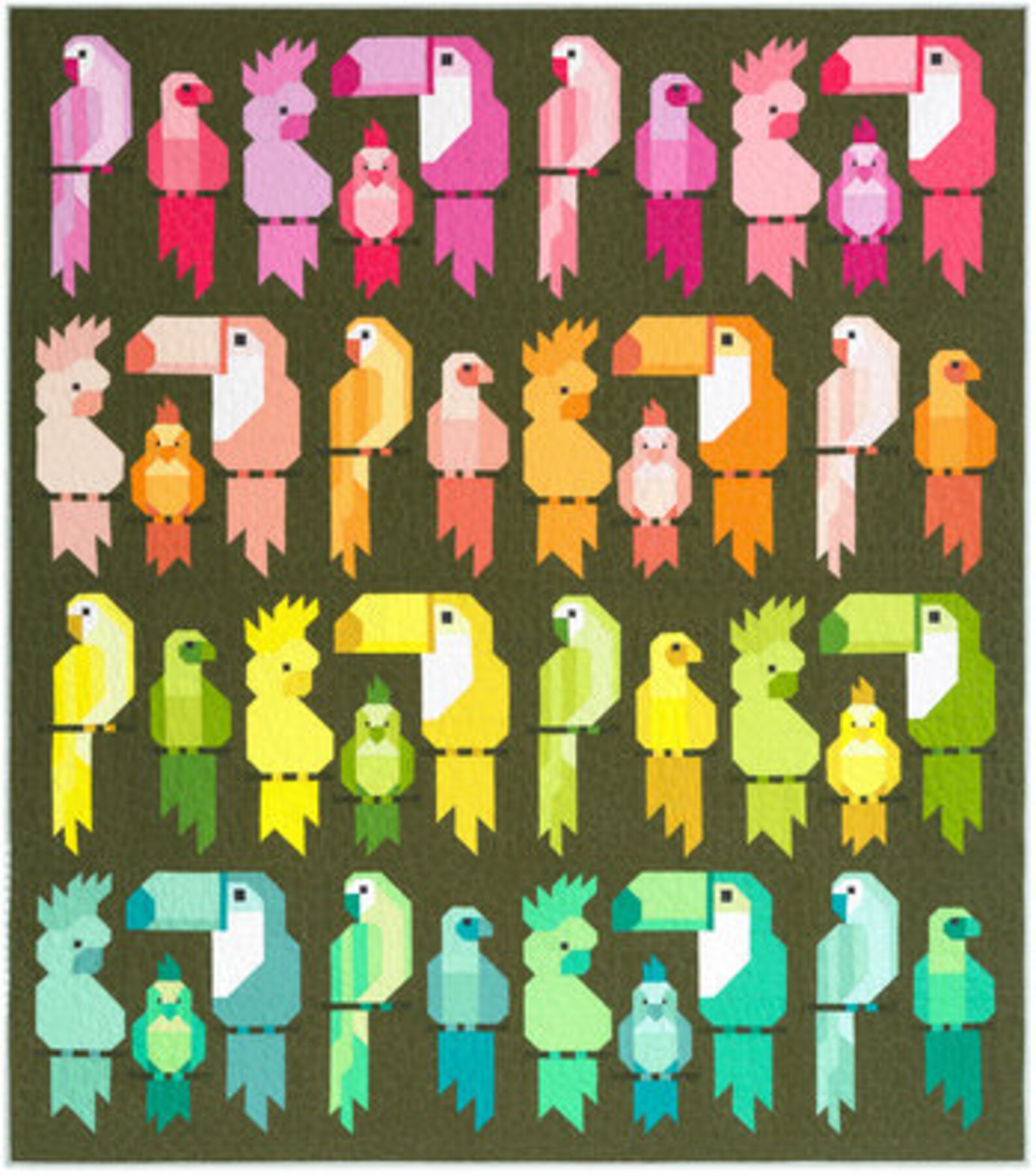 Pretty Birds Pattern by Elizabeth Hartman EH-051 - Etsy Canada