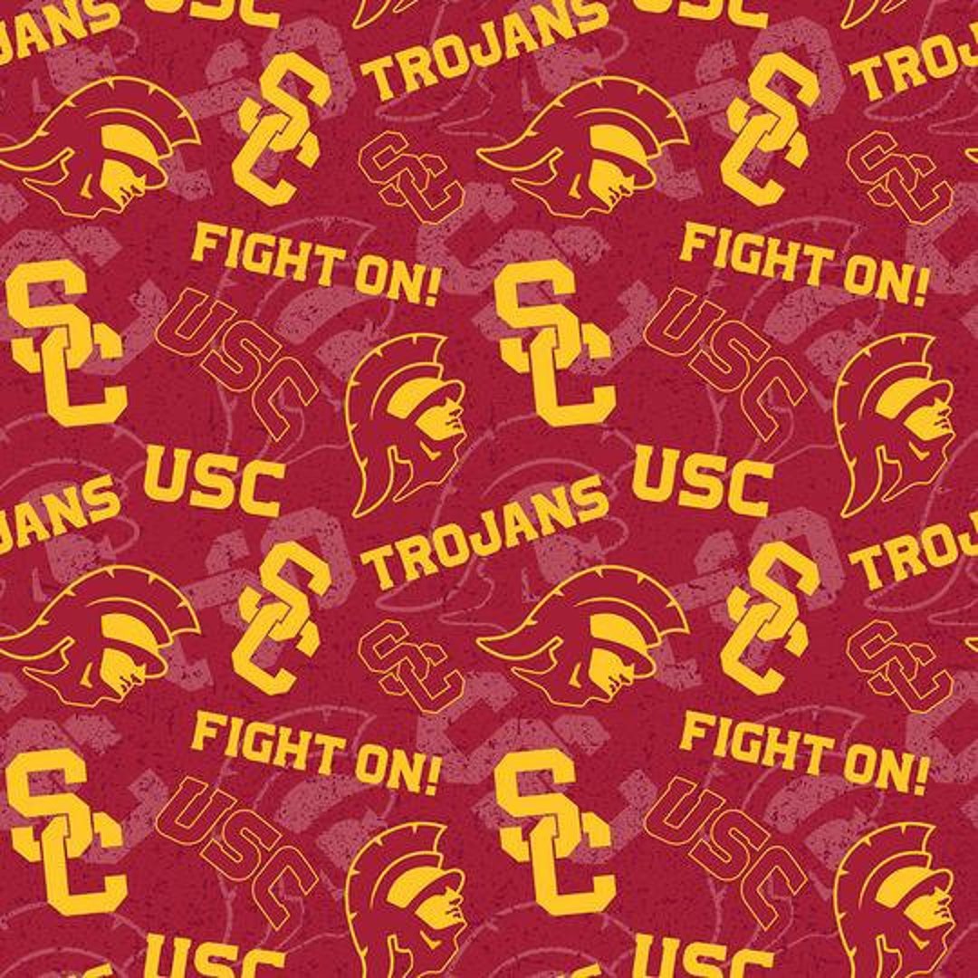 USC University of Southern California Fabric NCAA Fabric - Etsy