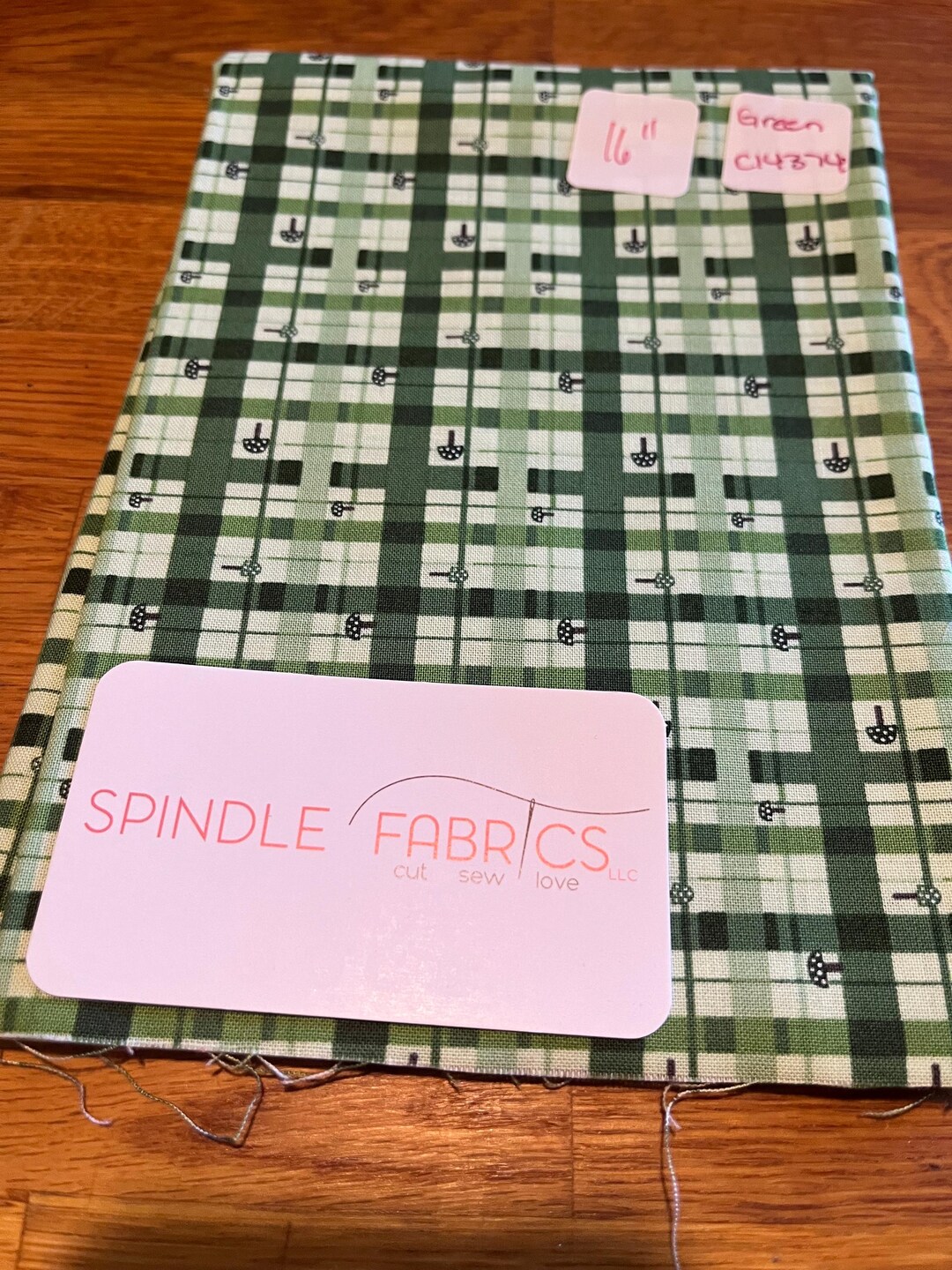 16" Lumberjack Plaid Grass, to Grandmother's House , Riley Blake ...