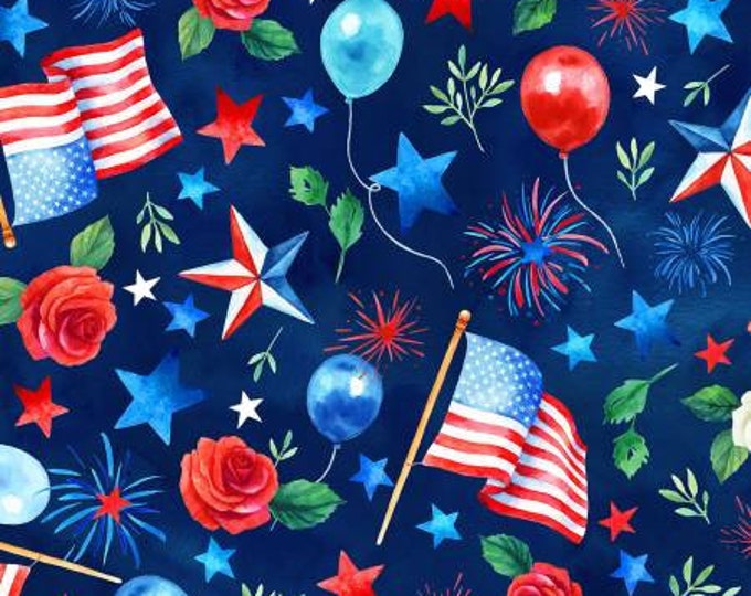July, Celebrate the Seasons 2, Hoffman Fabrics, 100% Cotton, U5130H-592 ...