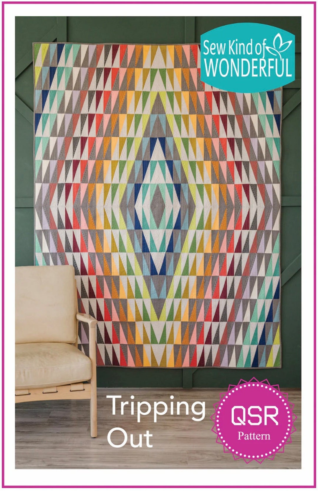 Tripping Out Quilt Pattern, Digital PDF Pattern, Sew Kind of Wonderful ...