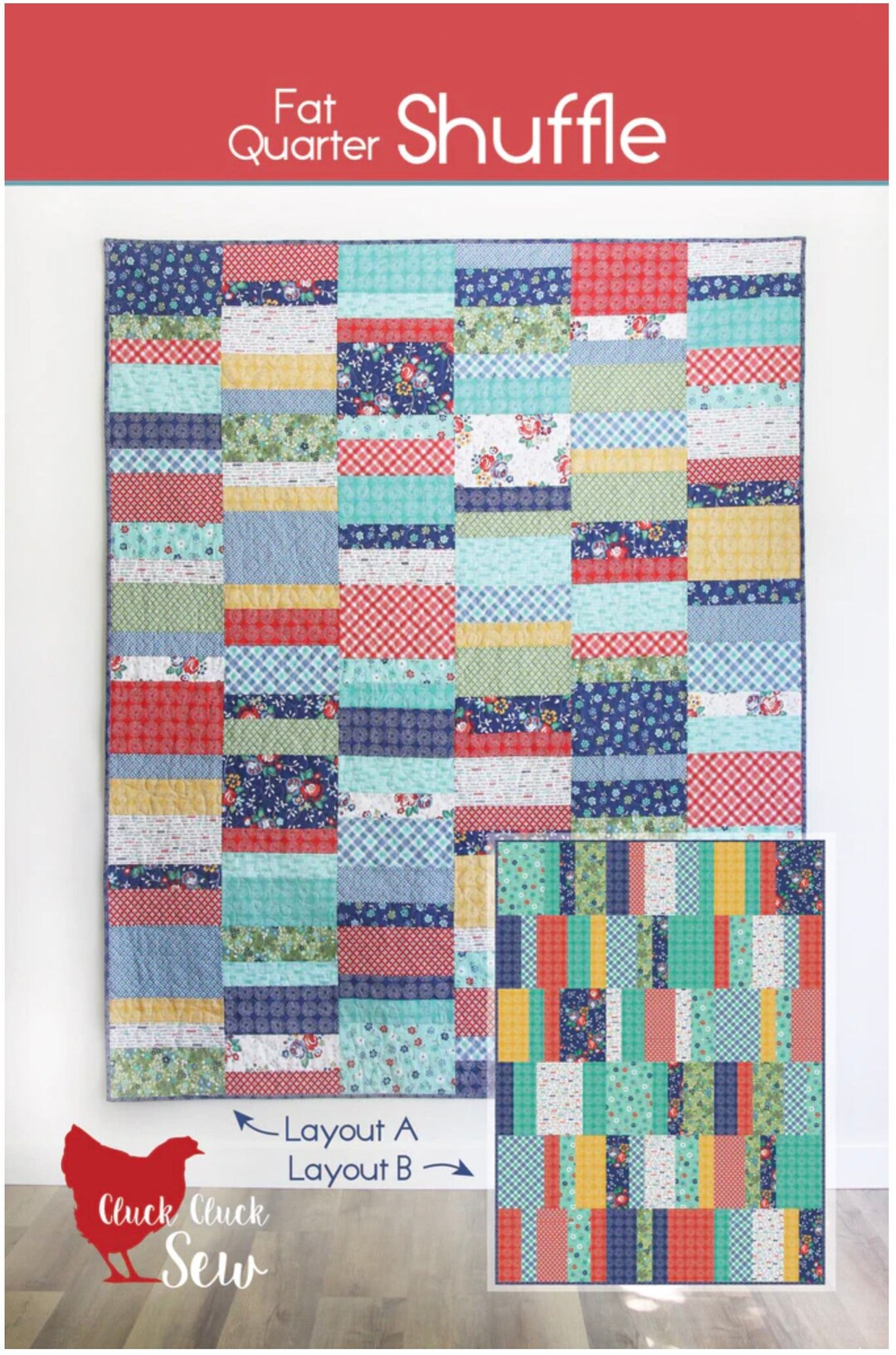 Fat Quarter Shuffle Quilt Fabric Pattern, Cluck Cluck Sew, CCS196 - Etsy