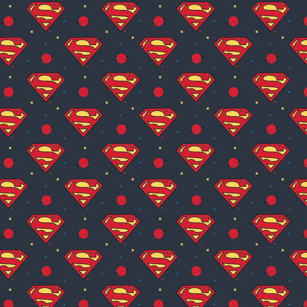 Superman Fabric, Young DC by DC Comics - Justice League Jr Superman ...