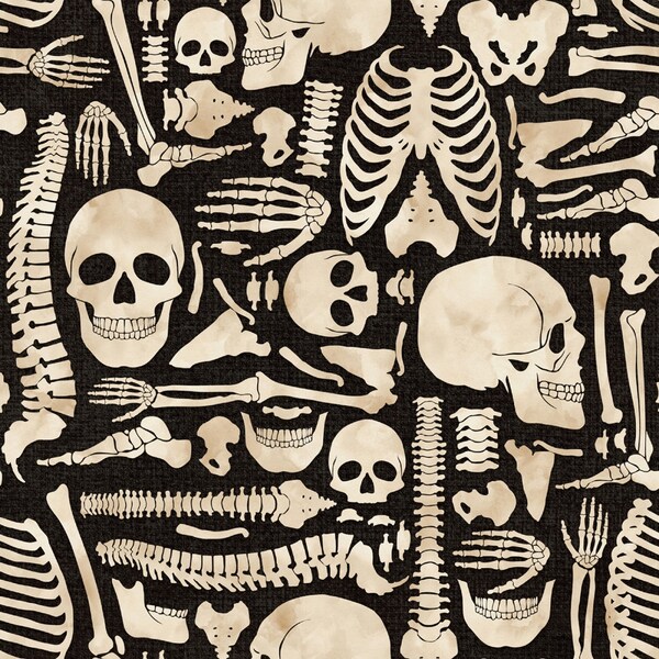 Skeleton Fabric - Etsy
