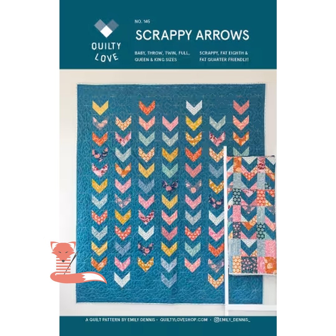 Scrappy Arrows Quilt Pattern, Quilty Love, Emily Dennis, #145 - Etsy