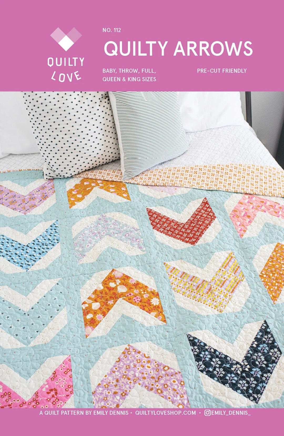 Quilty Arrows Quilt Pattern, Quilty Love, Emily Dennis, #112 - Etsy